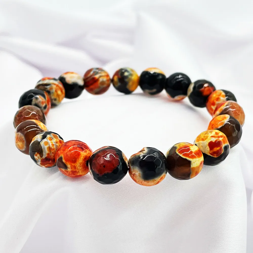 Браслет-нить, агат