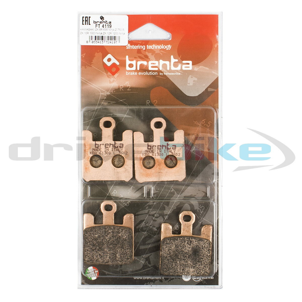 BRENTA Тормозные колодки FT 4119 Sintered