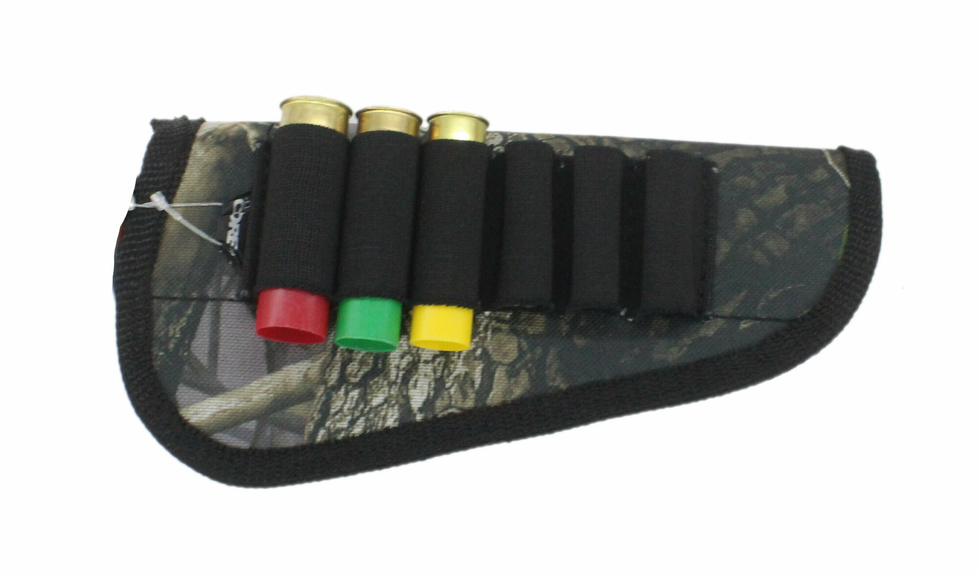 Патронташ на приклад 12-16 к. на 6 патронов камуфляж на липучке