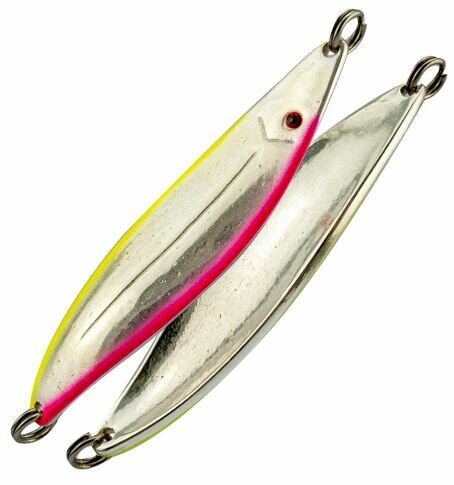 Блесна из латуни на лосося, покрыта серебром RB Спин 45гр - 79