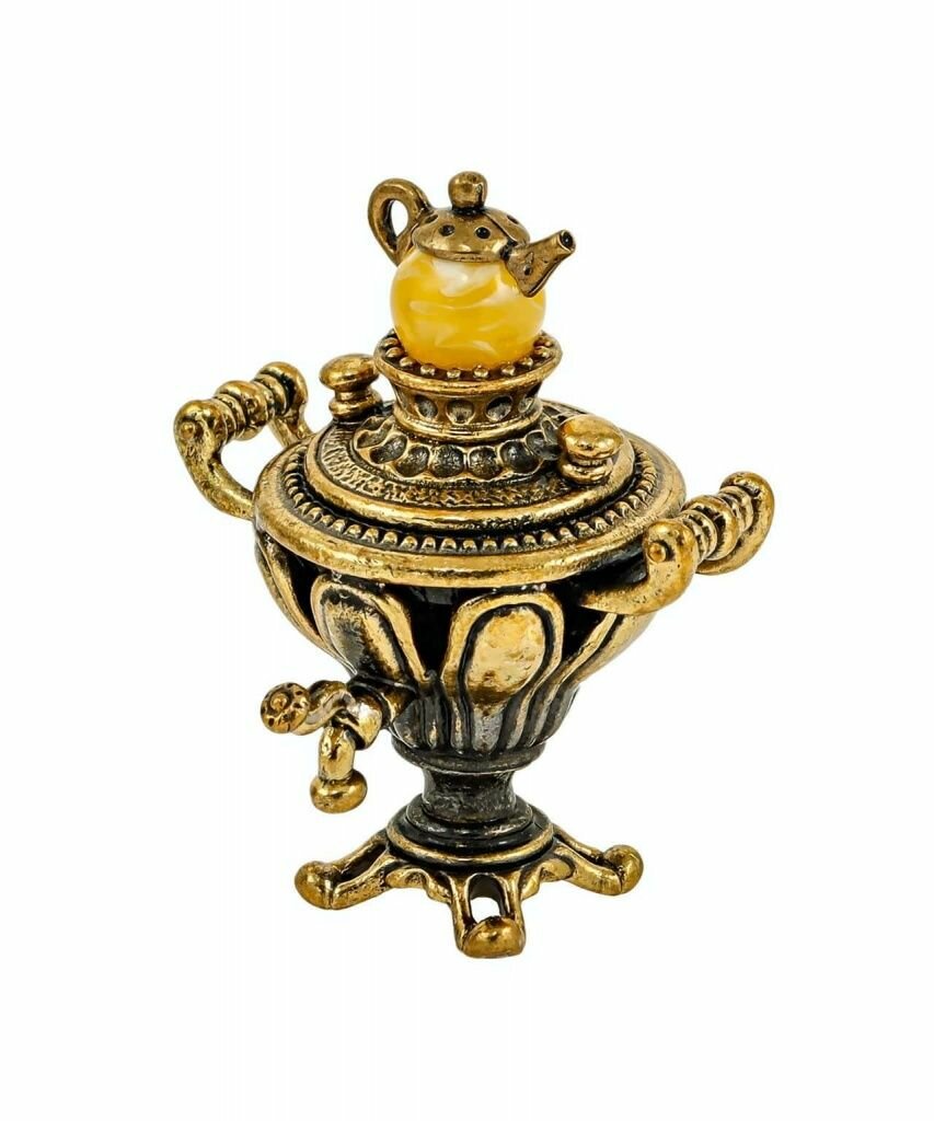 Статуэтка Самовар ажурный 772-Б, белый