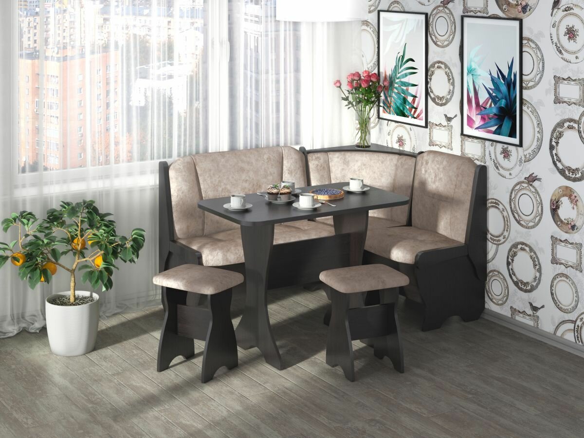 Кухонный уголок Оливия Венге/В. Латте/Венге