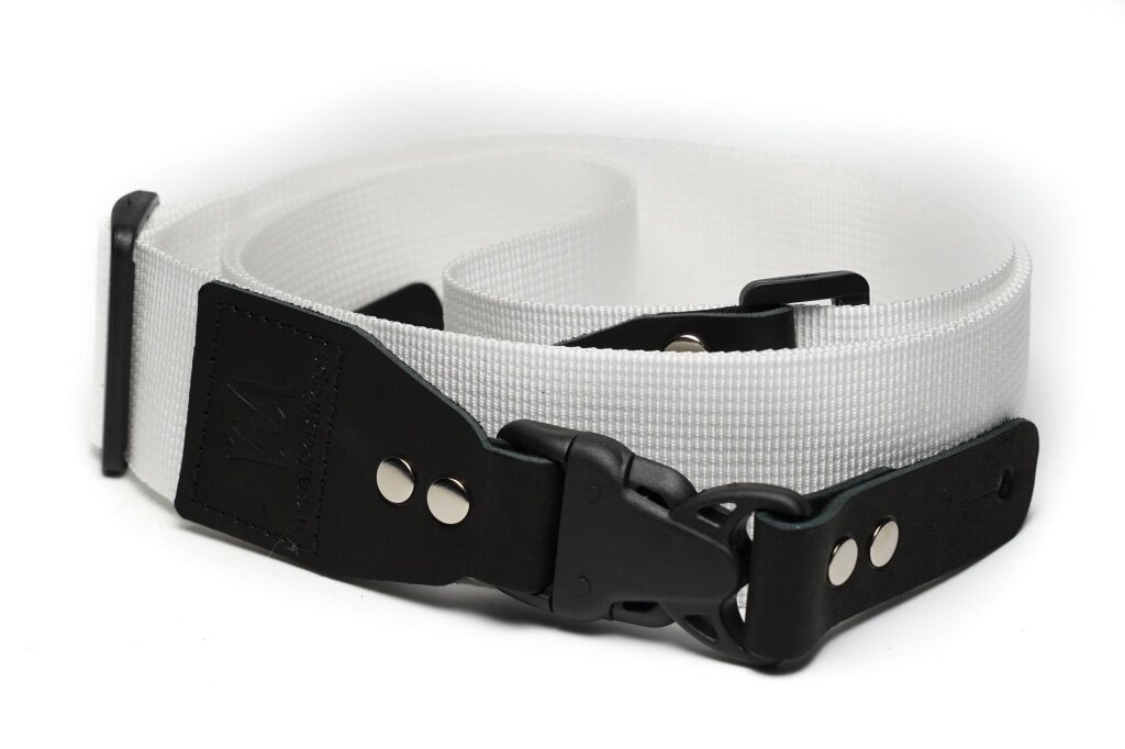 MB5022-067 Ремень для гитары, нейлоновый, белый, Mamba straps