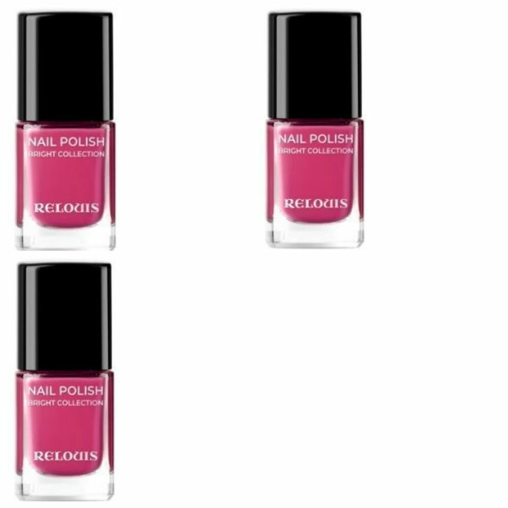 RELOUIS Лак для ногтей Bright Collection, тон 03, 3 шт.