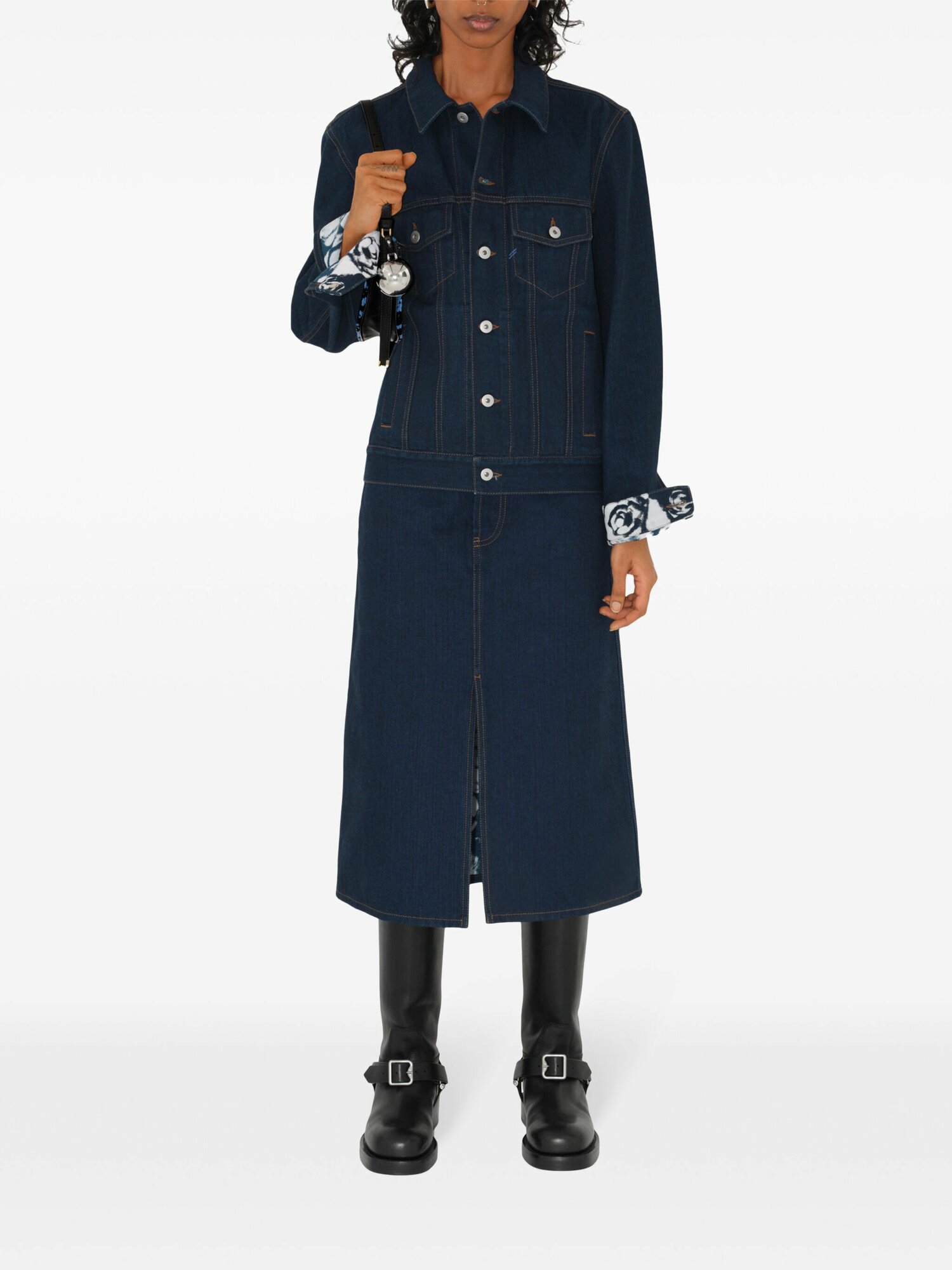 Юбка BURBERRY, размер 10, синий — фото 1