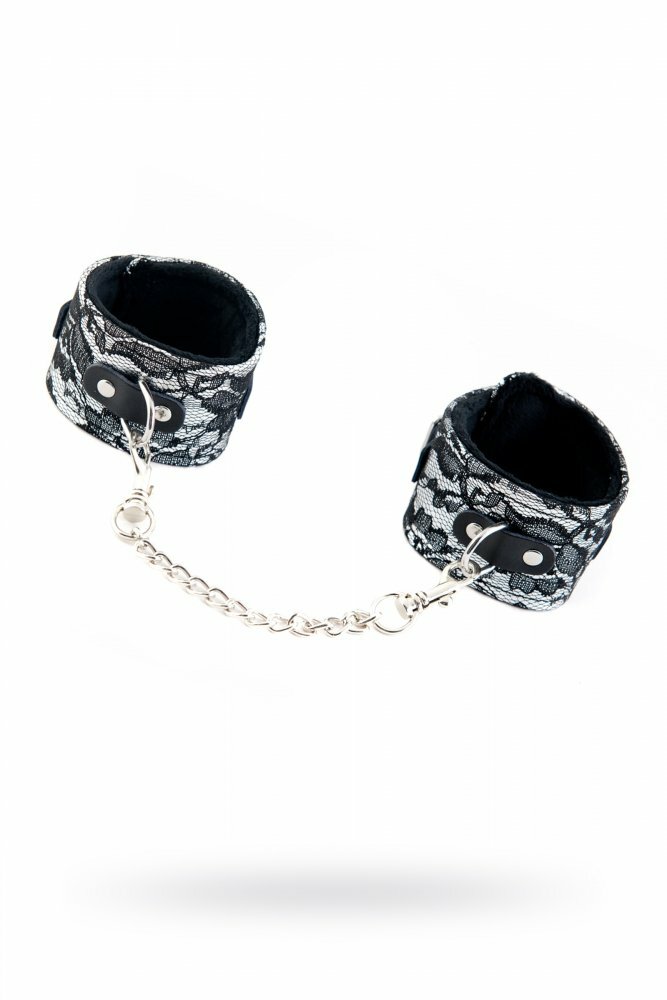 Кружевные поножи Marcus серебристые 46 см