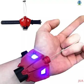 Это просто. Наручи Spider Web Shooters-Пусковая установка супергероя для косплея своими руками, наручный передатчик-Может захватывать мелкие предметы (красный) cc