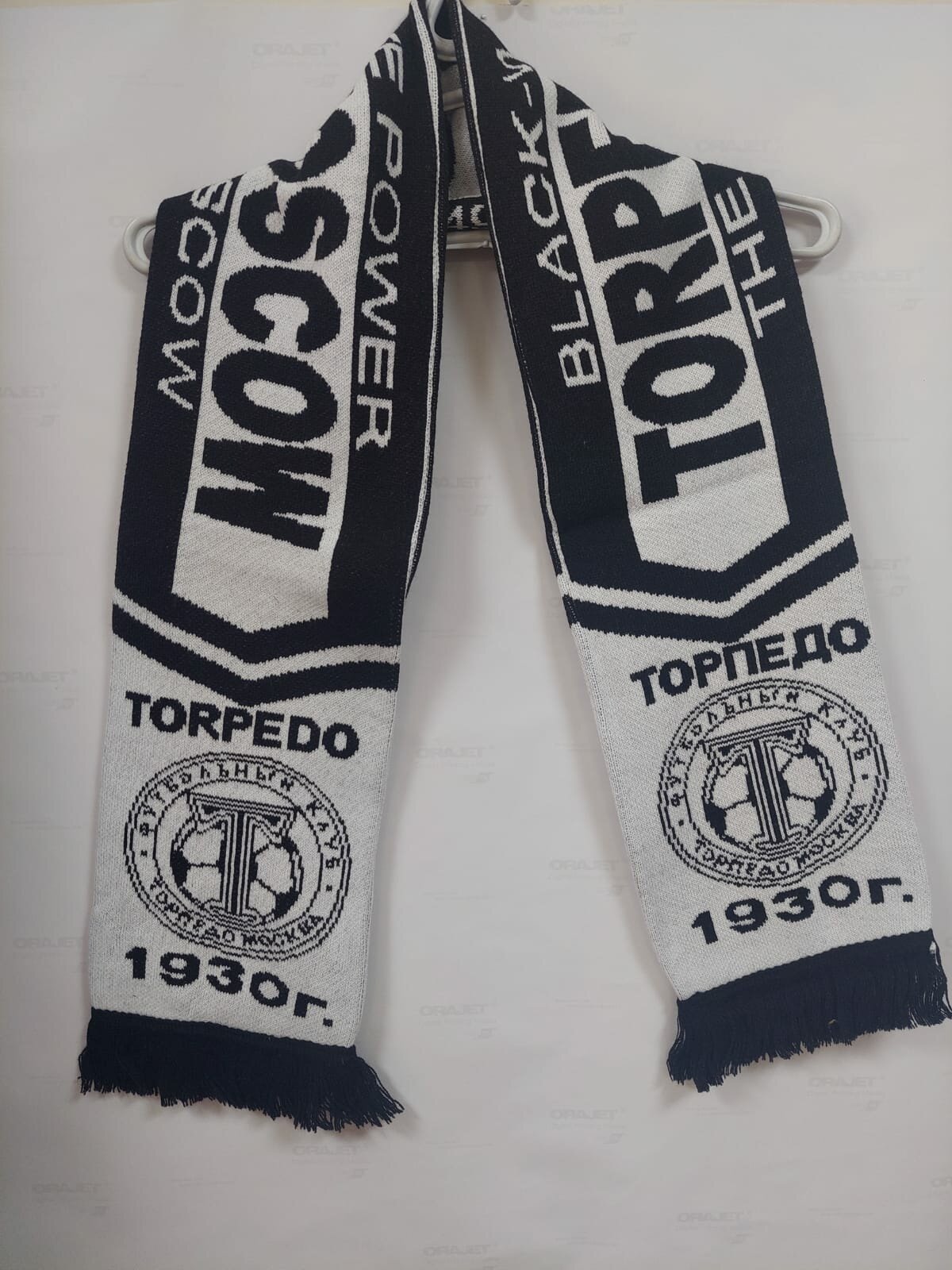 Для футбола Торпедо шарф футбольного клуба TORPEDO (Москва) черный