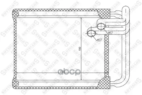 Радиатор печки Stellox арт. 1035147SX