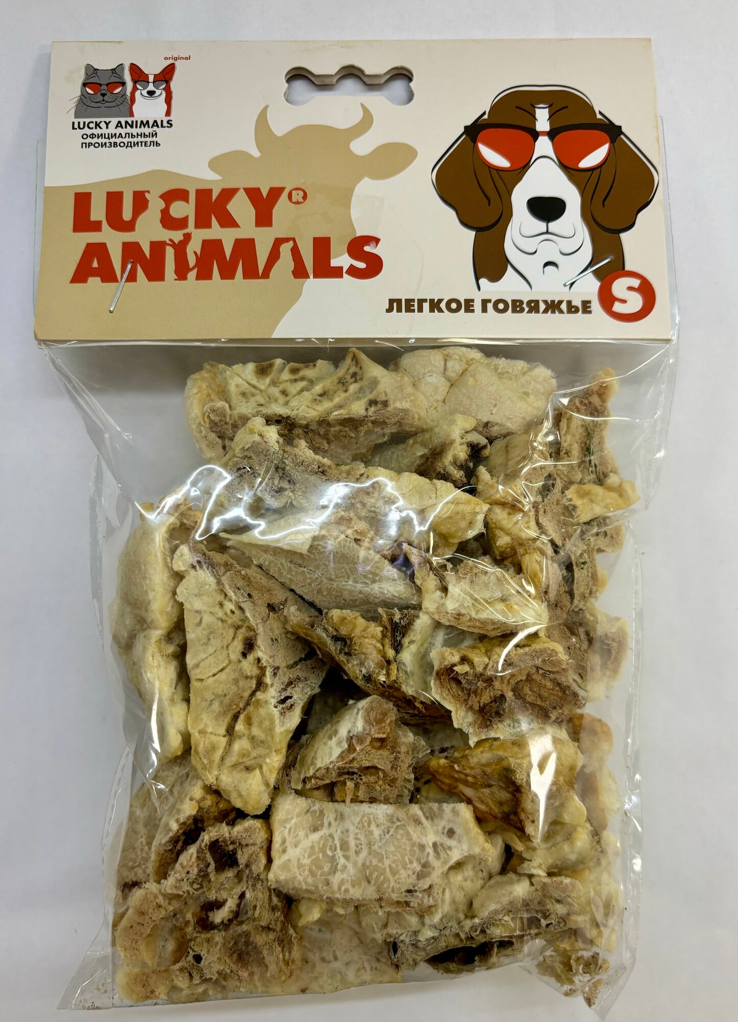 Лакомство для собак всех пород Lucky Animals Легкое говяжье, S