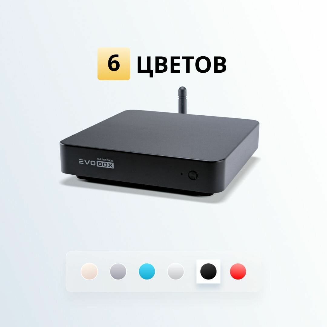 Караоке-система для дома EVOBOX Classic Black c микрофонами SE 201D