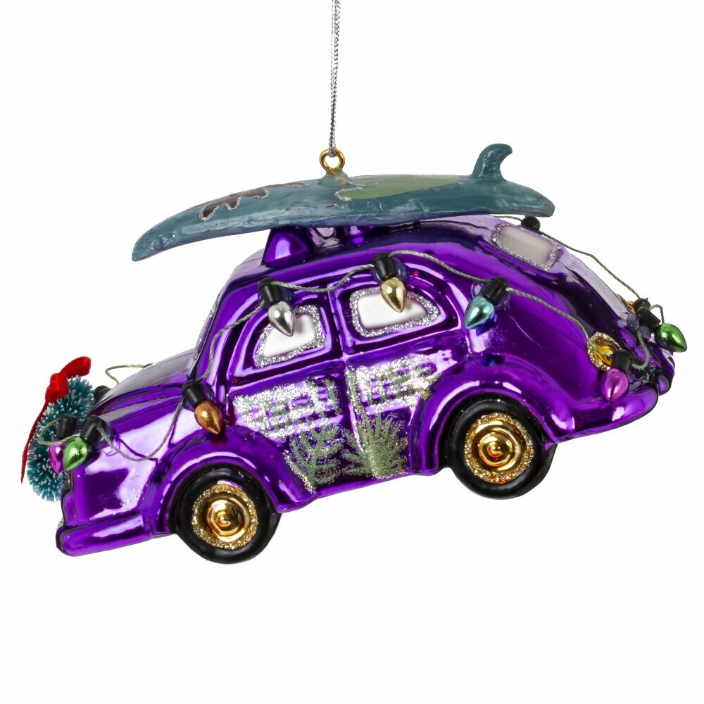 Елочная игрушка Машинка 13х6.5х6.5см KSM-813830