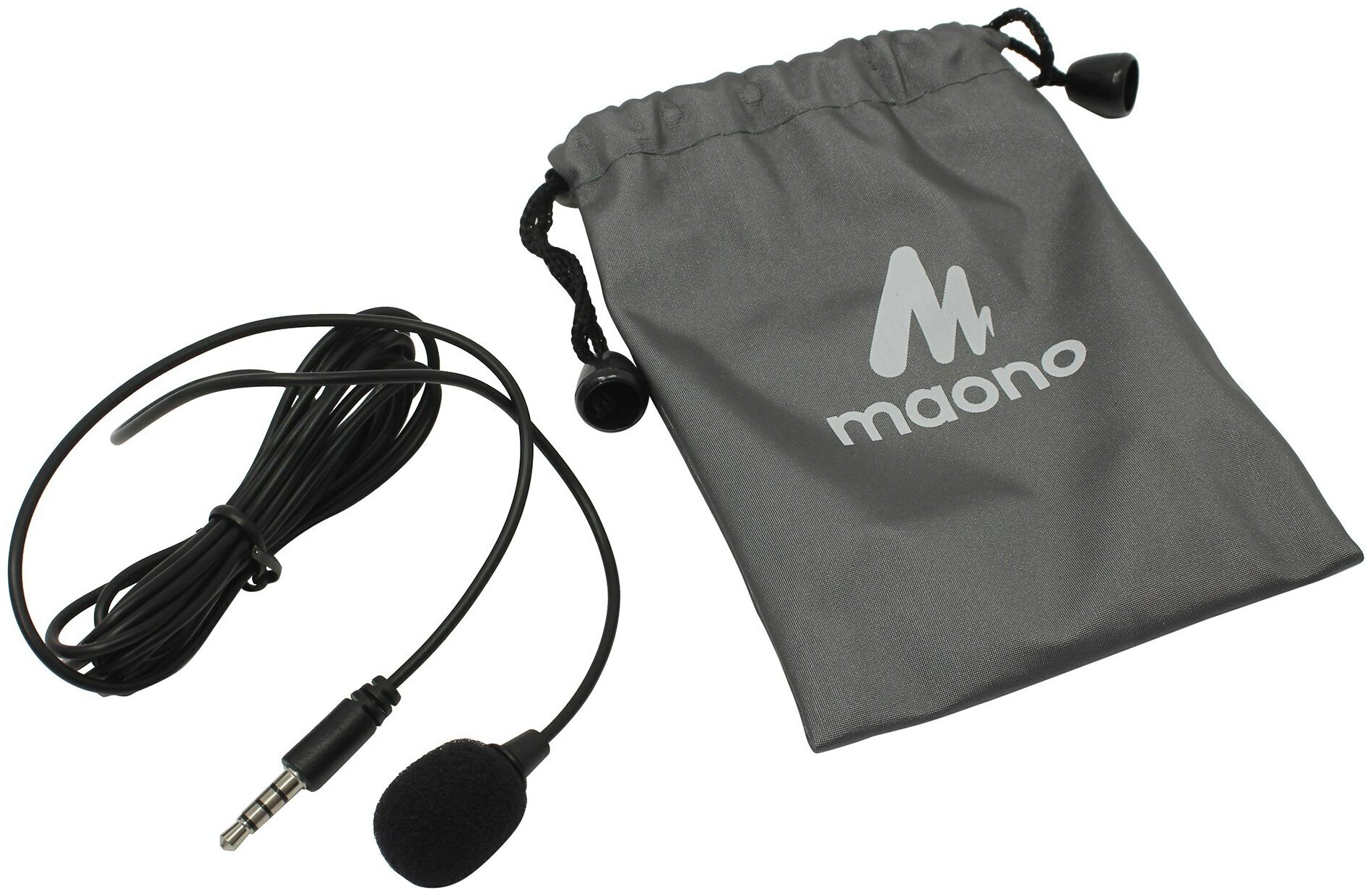 Петличный микрофон Maono AU-402L, 3.5 mm Jack, совместим с Android, iOS, Windows, Mac OS