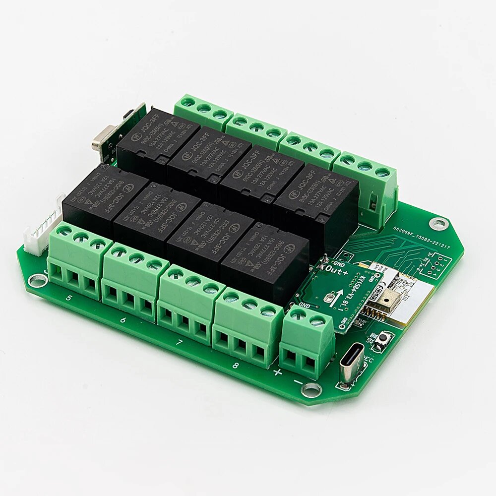 Релейный модуль LLXLJY, 8 каналов, Wi-Fi/Zigbee Zigbee Version