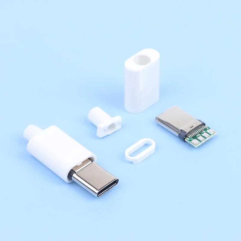 Коннектор Type-C Micro USB 3,1 с разъемом Jack, коннектор, штекер, электрические клеммы, 4 контакта, Тип C, OTG адаптер для зарядки, набор электрических