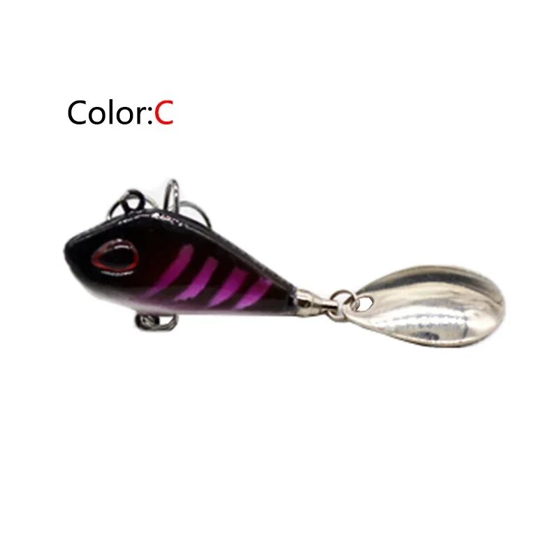 Воблер металлический OUTKIT 6г, Color: C, фиолетовый