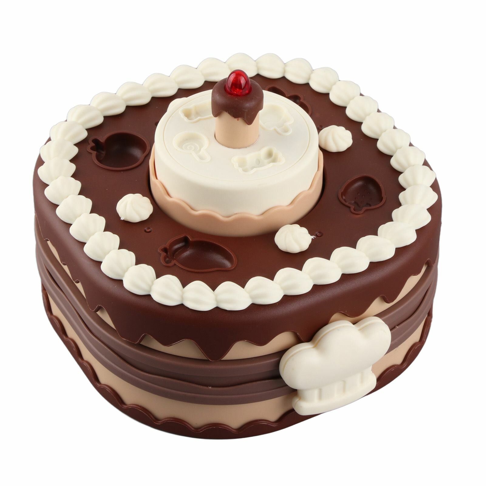 Игровой набор Color Dough Toys Birthday Cake с формами Dough Kitchen Creations для детей, натуральный аромат пшеничного теста