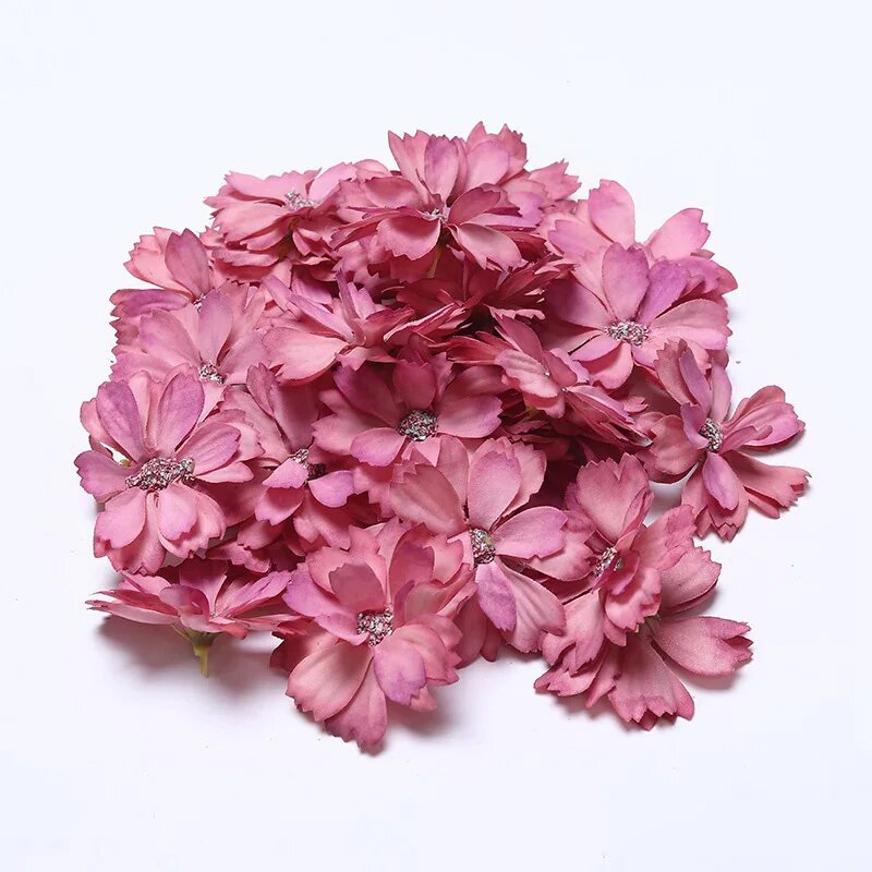 Искусственные шелковые ромашки 45 мм для декора Розовый, 8