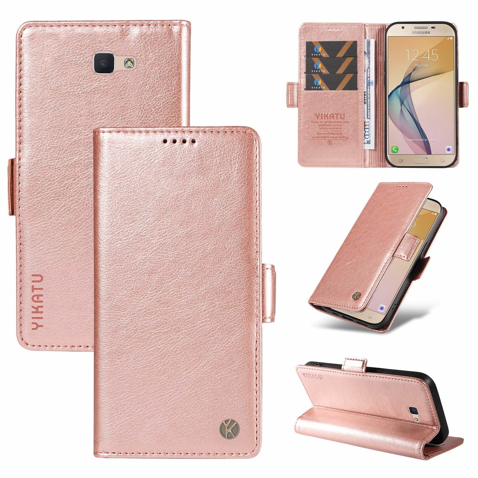 YIKATU Чехол Книжка Для Samsung Galaxy J4 Plus / J4 Core / J415 (Самсунг j4, Самсунг галакси j4 плюс, джи 4 плюс) кошелек Флип Кожаный