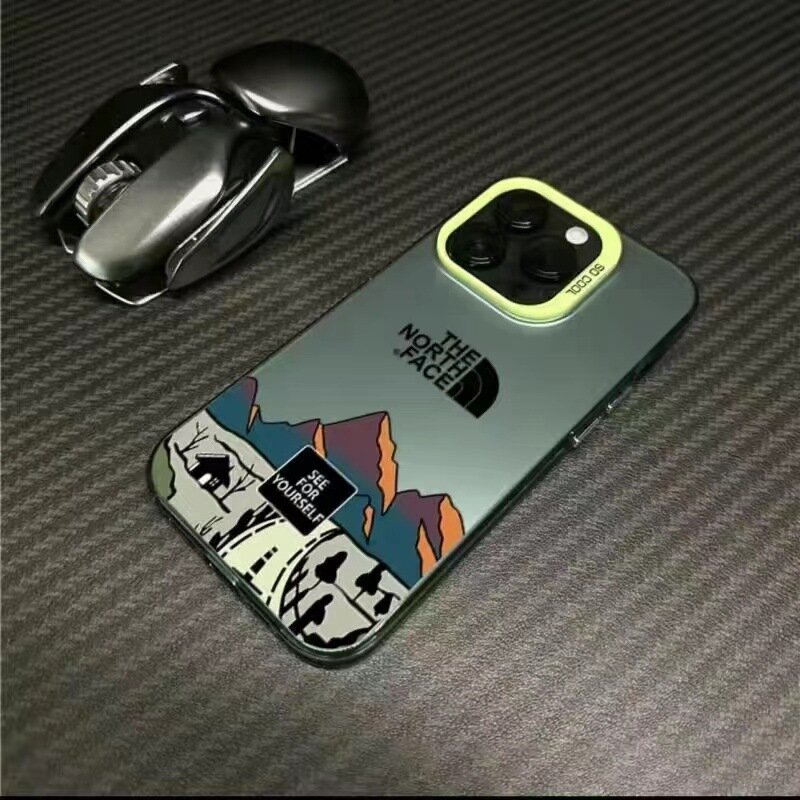 Чехол California Highway, для iPhone 12 mini, серебристо-зелёный