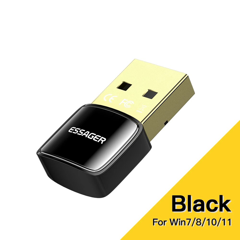 ESSAGER Bluetooth 5.0 адаптер для компьютера Black