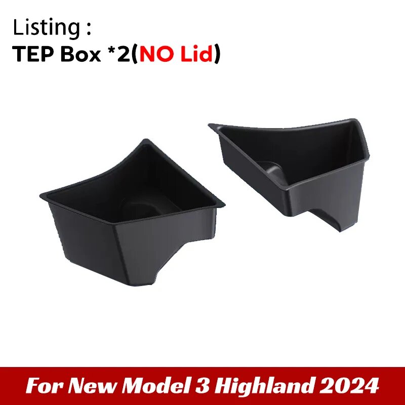Для 2024 Tesla Model 3 highland задний багажник левый боковой ящик для хранения с крышкой Органайзер для багажника разделительные аксессуары