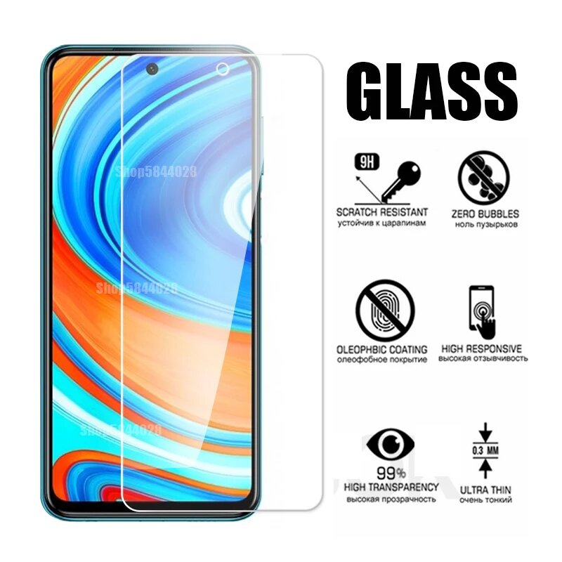 Закаленное стекло для Xiaomi Redmi Note 9s 9pro Max, Защитное стекло для экрана For redmi Note 9 pro