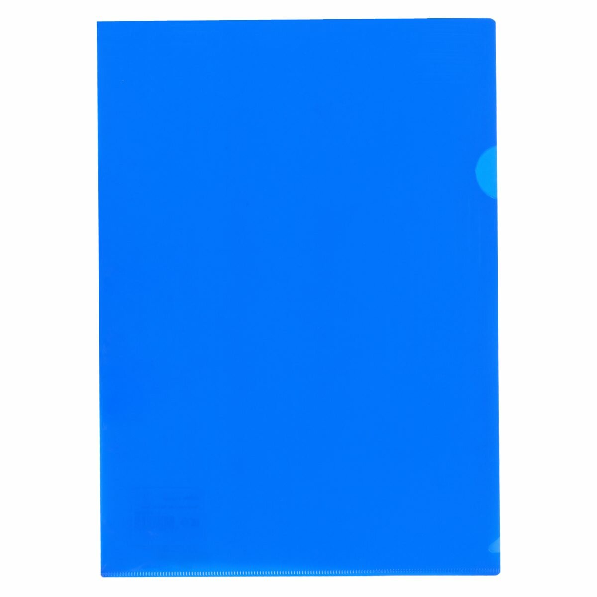 Папка-уголок Стамм (А4, 150мкм, пластик) непрозрачная, синяя (ММ-32263), 20шт.