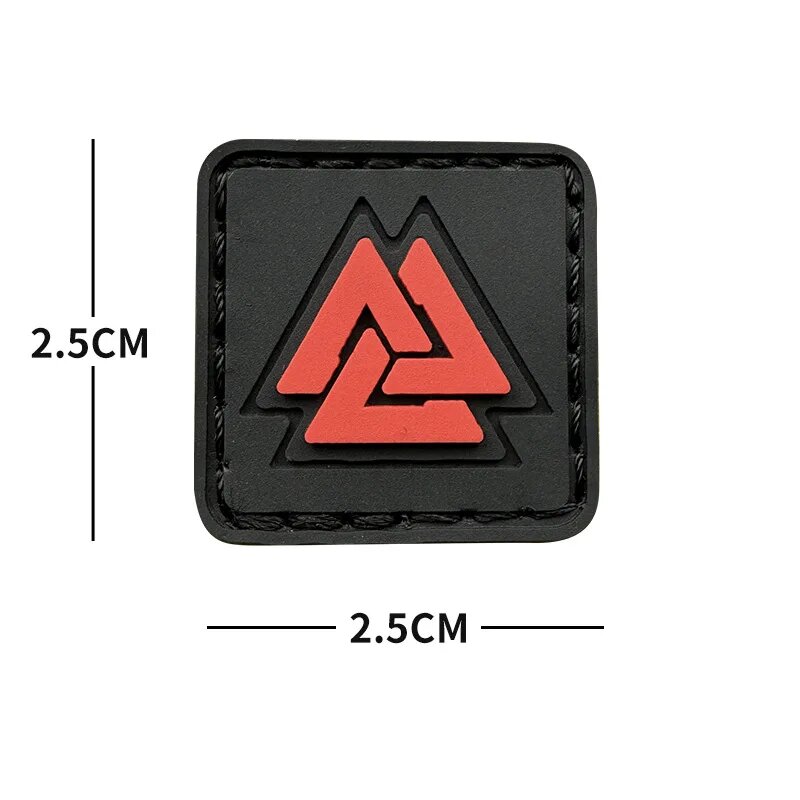 Тактические нашивки Viking Wolf VALHALLA Admit One Pirate Черный, 3