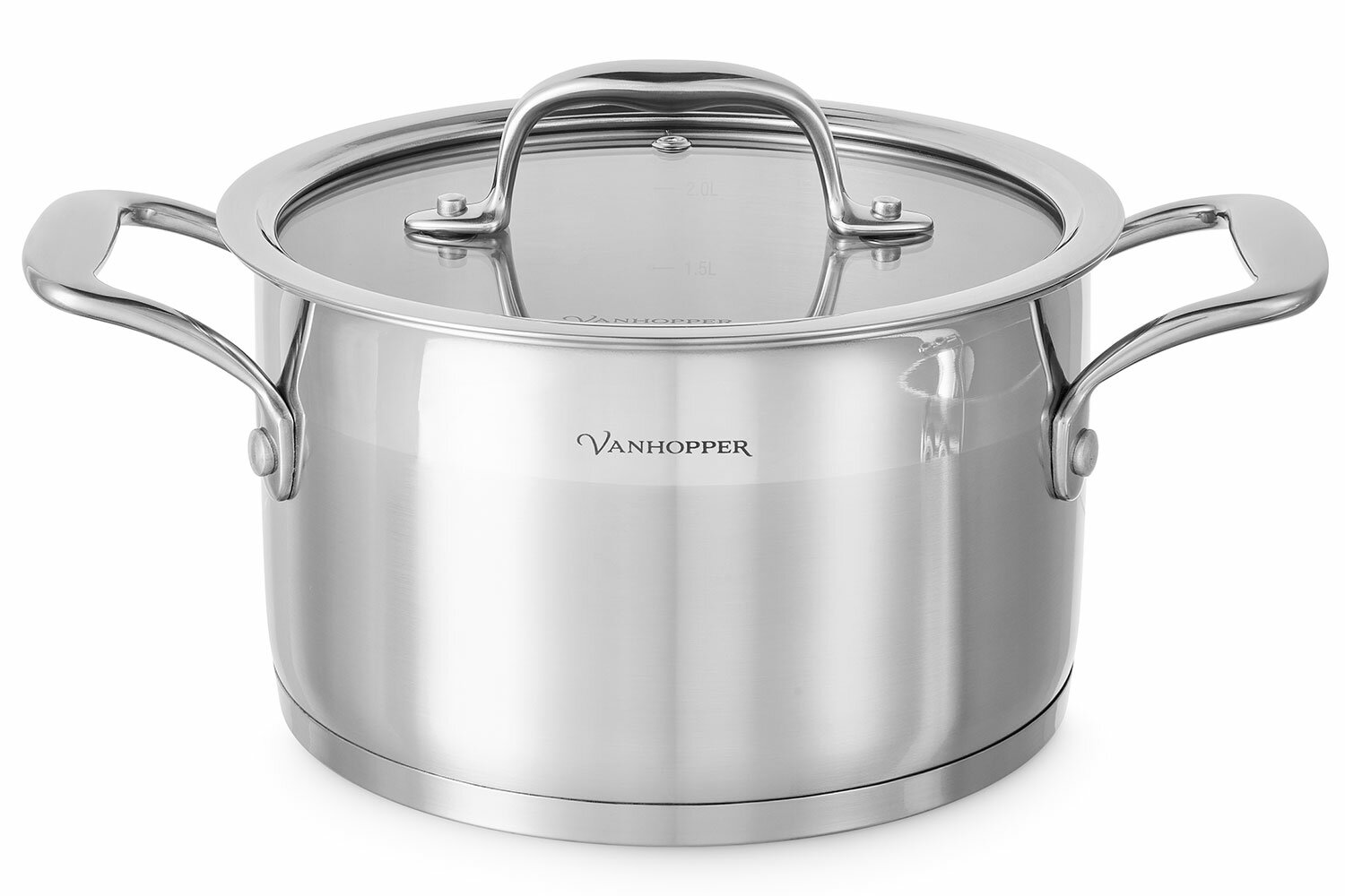 Кастрюля с крышкой VANHOPPER Versailles 2.6 лнадёжная посуда для ежедневного приготовления