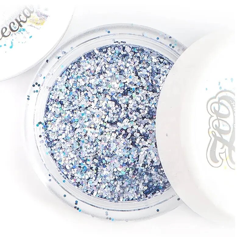 Глиттер голографический Магия Блеска Zoo Nail Art №1246 сиренево-голубой, 2 г