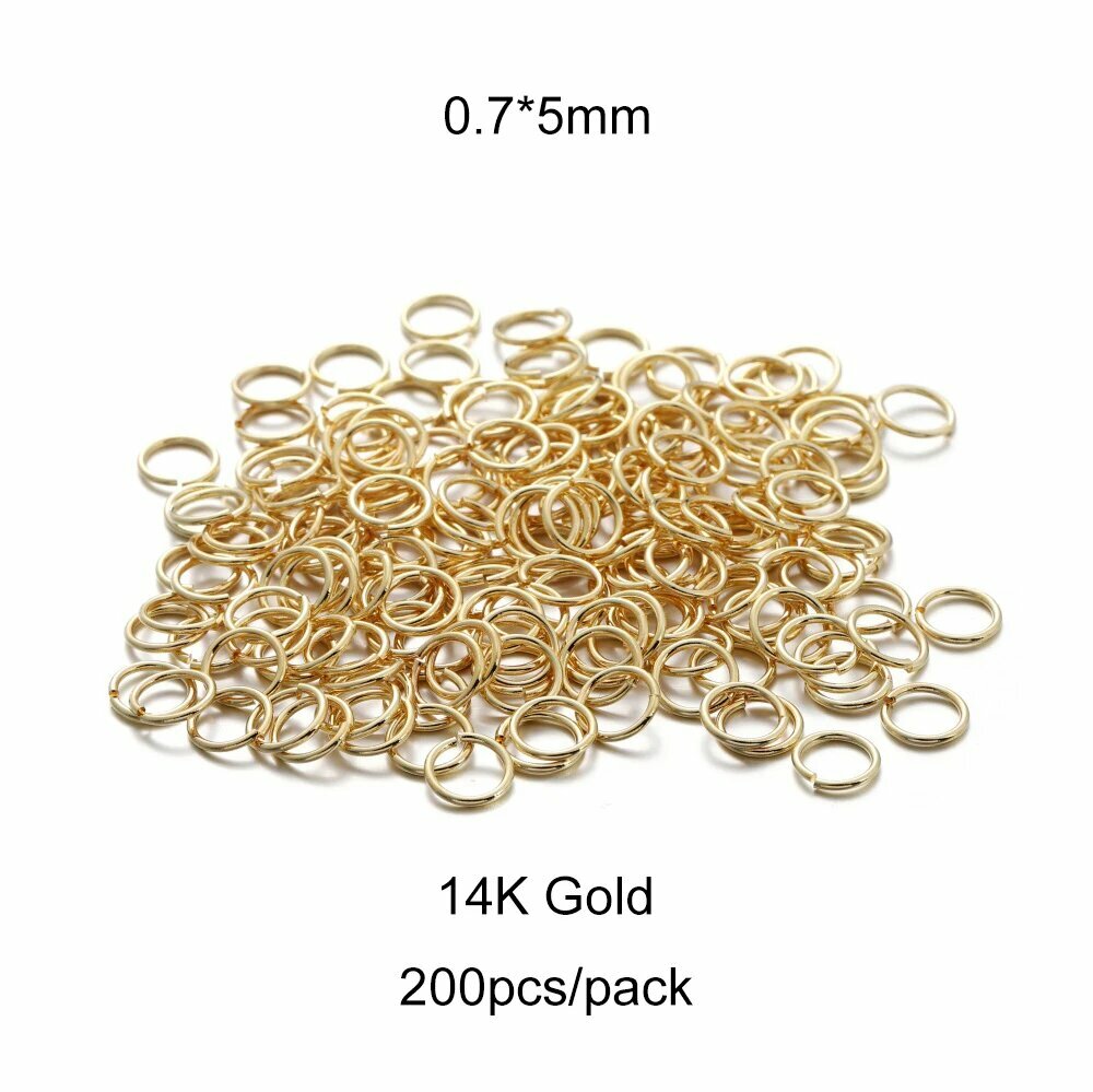 Открытые колечки YouYoungDifferent из нержавеющей стали, золото, серебро, 3-10 мм 14K Gold 5mm