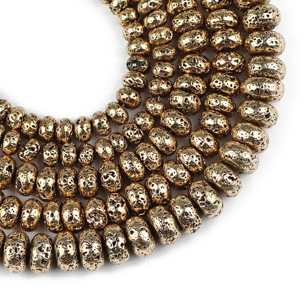Бусины гематит Antique KC Gold 6.5x4 мм