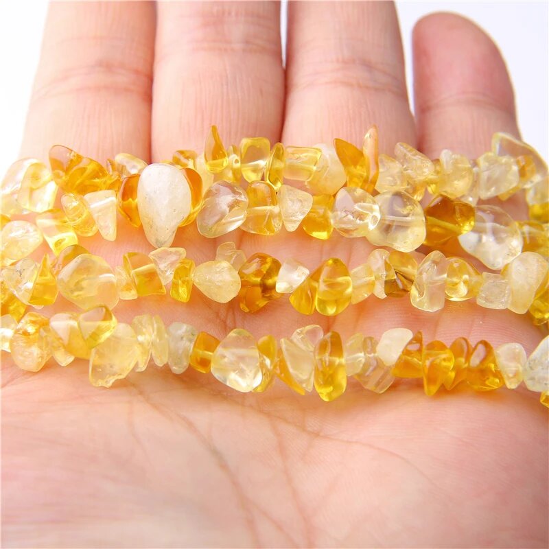 Бусины из натурального бразильского цитрина vinswet 44. citrine