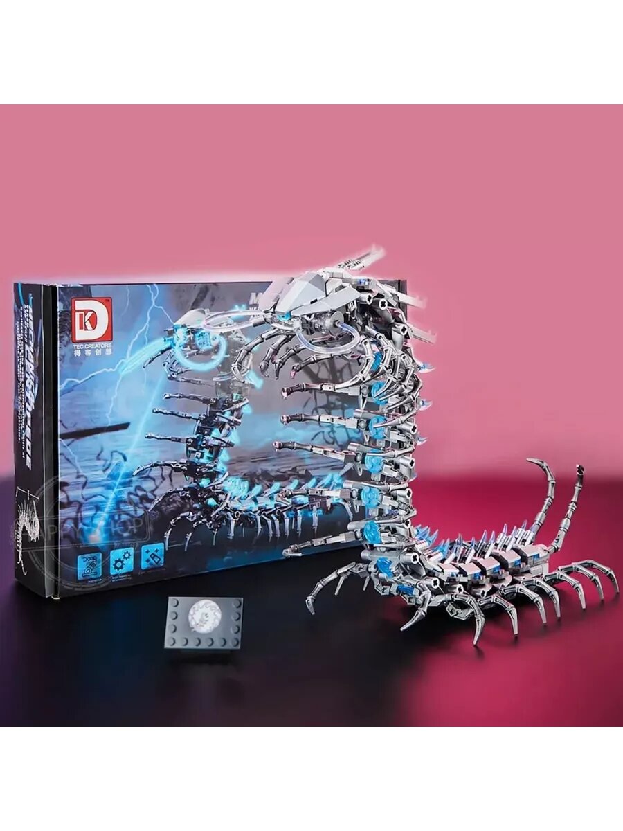 Конструктор Робот Сороконожка с LED подсветкой