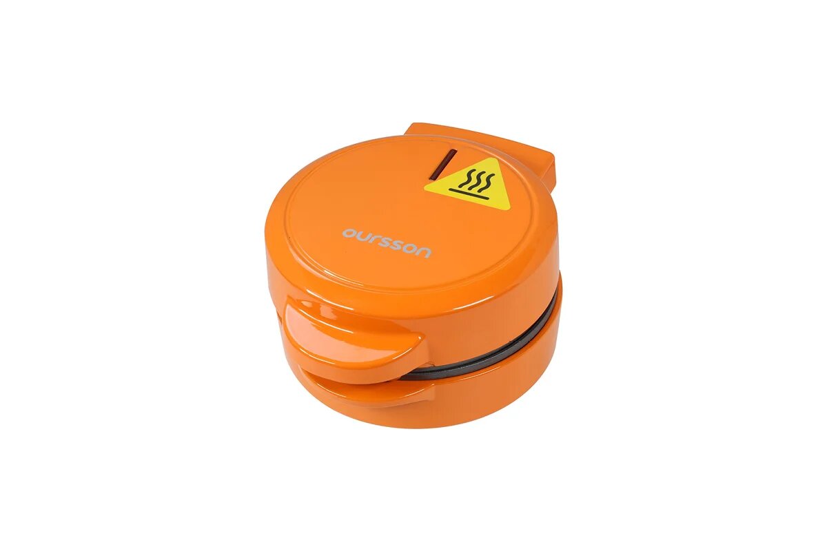 Мини-вафельница OURSSON WM0511T/OR электрическая для кексов и маффинов, оранжевая