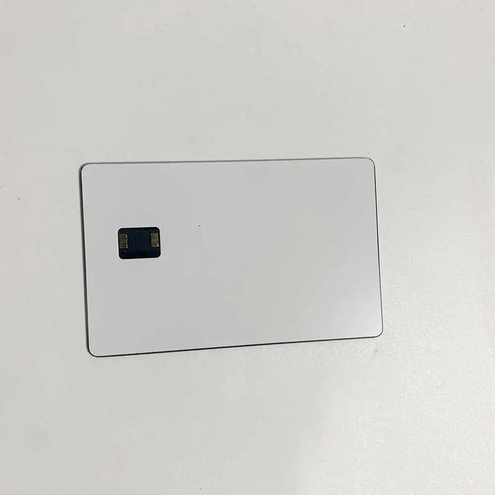 Металлическая кредитная карта DUAL INTERFACE matt white