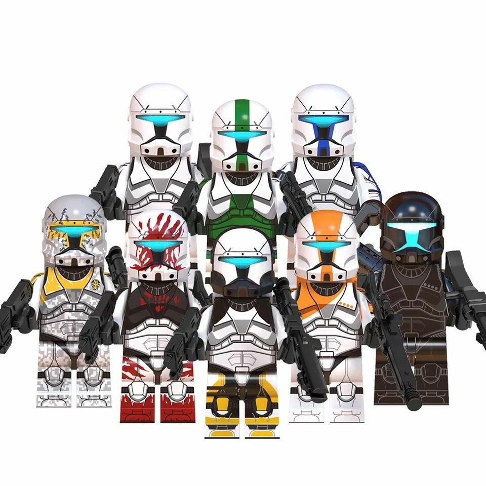 Набор минифигурок Звездные Войны "Клоны Republic Commando" 8 шт/ Фигурки Лего совместимы с оригиналом