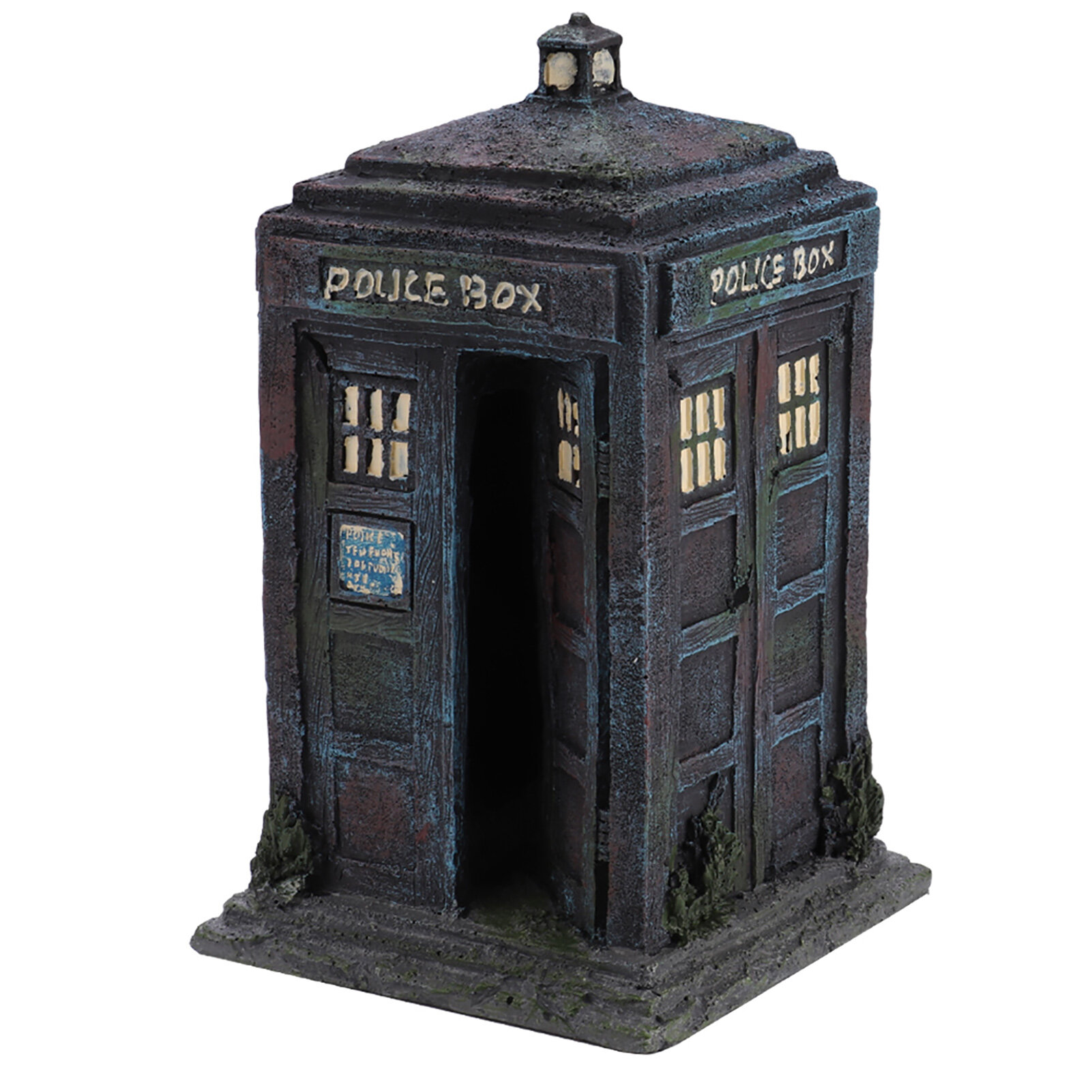 Аквариумные украшения Прочные украшения для аквариума из смолы Имитация сторожевой коробки для аквариумов, украшения из смолы для аквариума, аксессуары для аквариума, украшения для аквариума