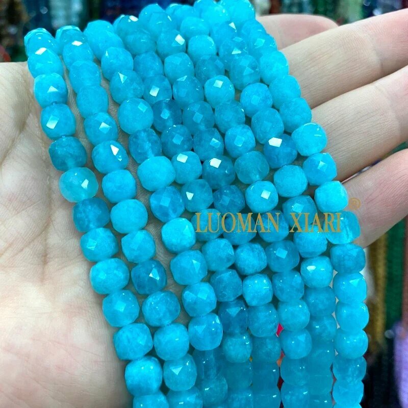 LUOMAN XIARI Солнечный камень халцедон бусины 7-8 мм