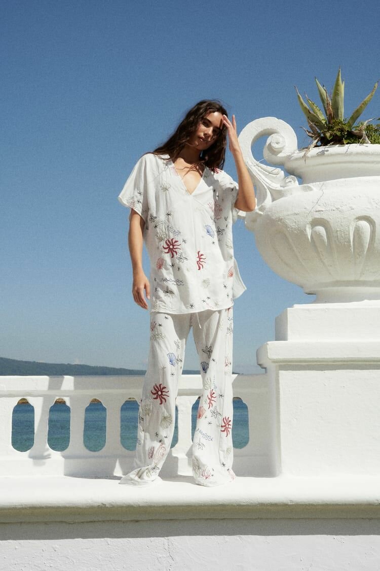 Комплект одежды Zara, размер S, белый — фото 1