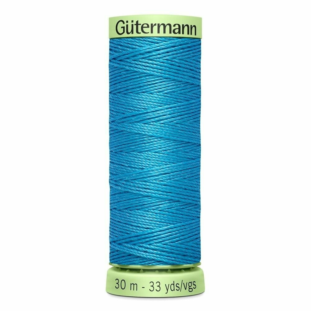 Декоративная нить Gutermann Top Stitch 30/30 м для отстрочки, 100% полиэстер, цвет 197 лазурно-голубой, 5 шт (3)