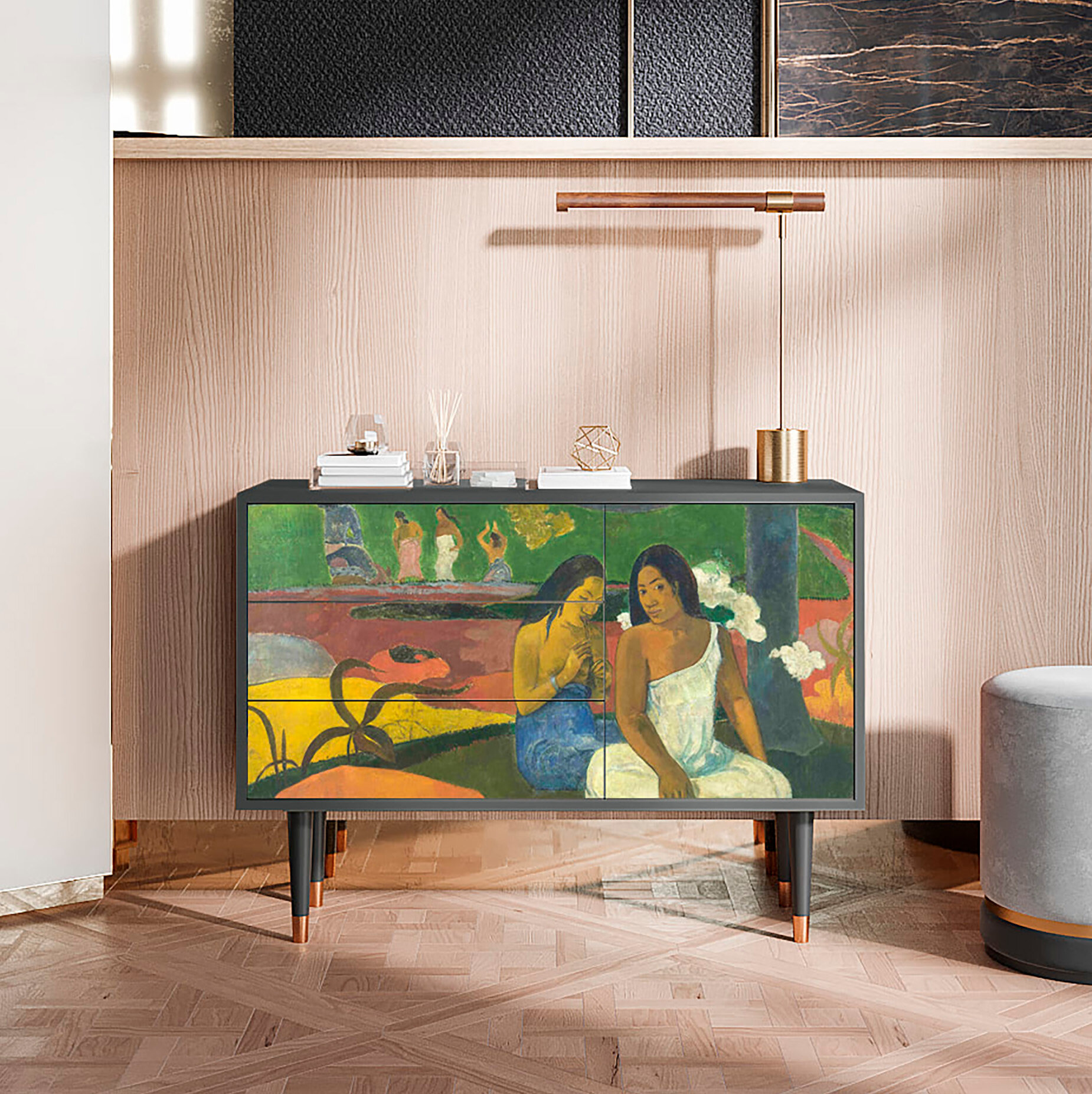 Комод - STORYZ - S3 Arearea by Paul Gauguin, Размер - 115 x 84 x 41 см, Цвет корпуса - , Антрацит