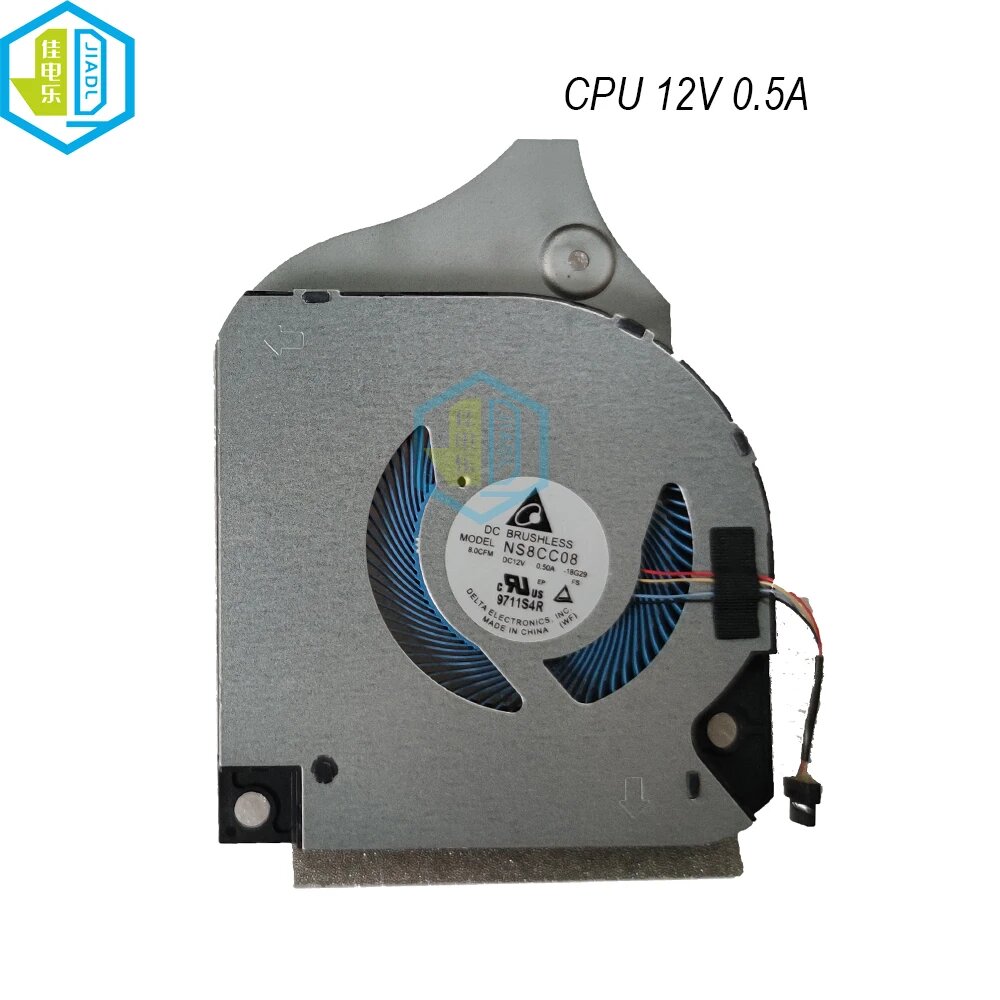 Охлаждающий вентилятор для ноутбука OVY для Dell G5 5590 G7 7790 7590 12V 0.5A CPU