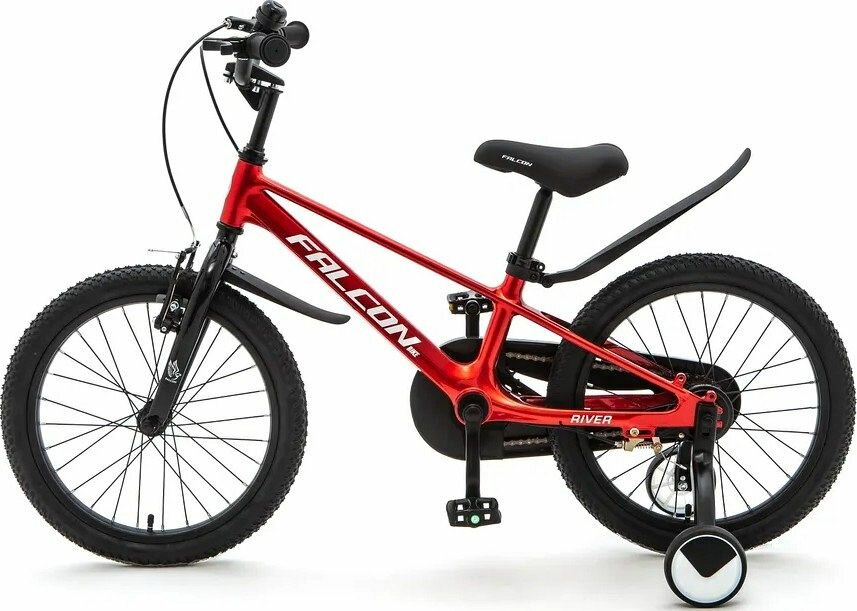 Детский велосипед Falcon Bike River, 18", красный, для мальчиков, рост 110-130 см