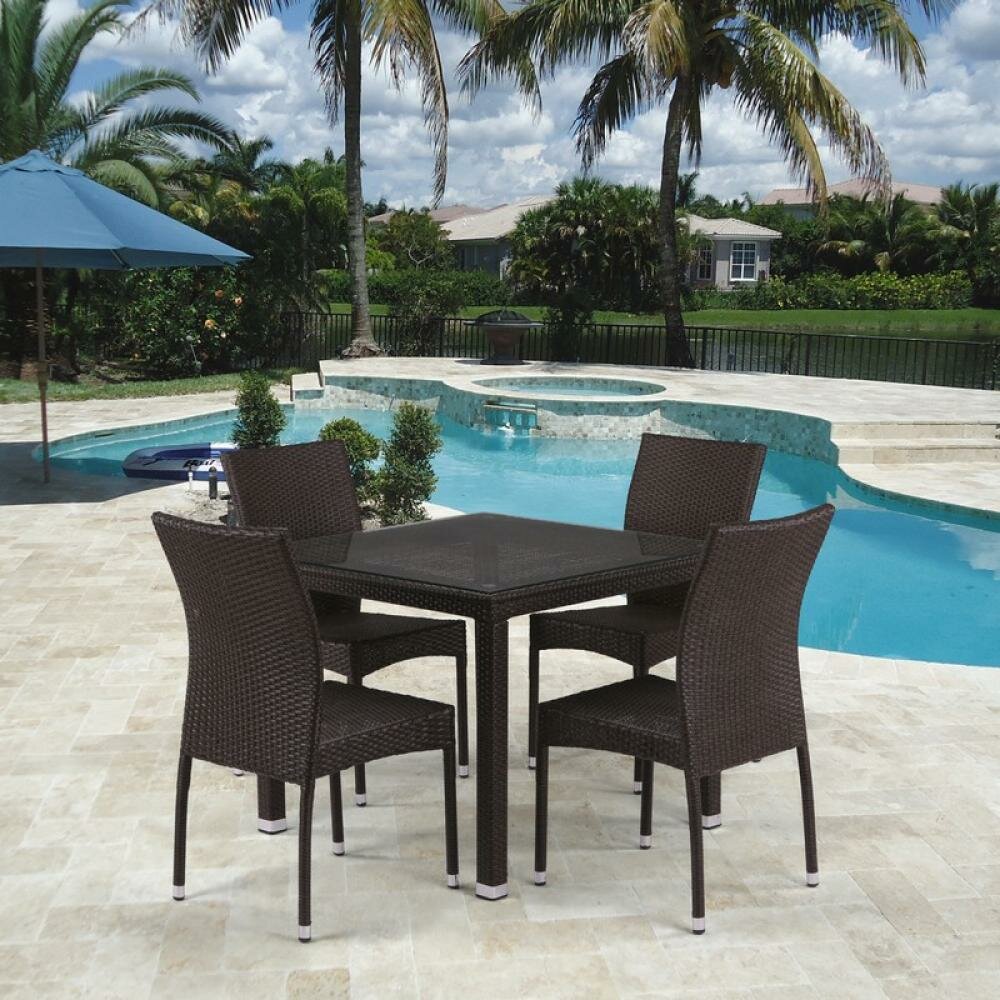 Комплект мебели 4+1T257A/YC380A-W53 Brown 4Pcs (Afina Garden)