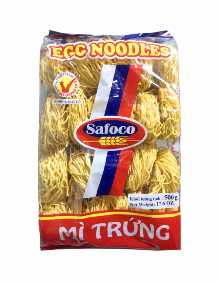 Лапша яичная Safoco тонкая 500 г, Вьетнам