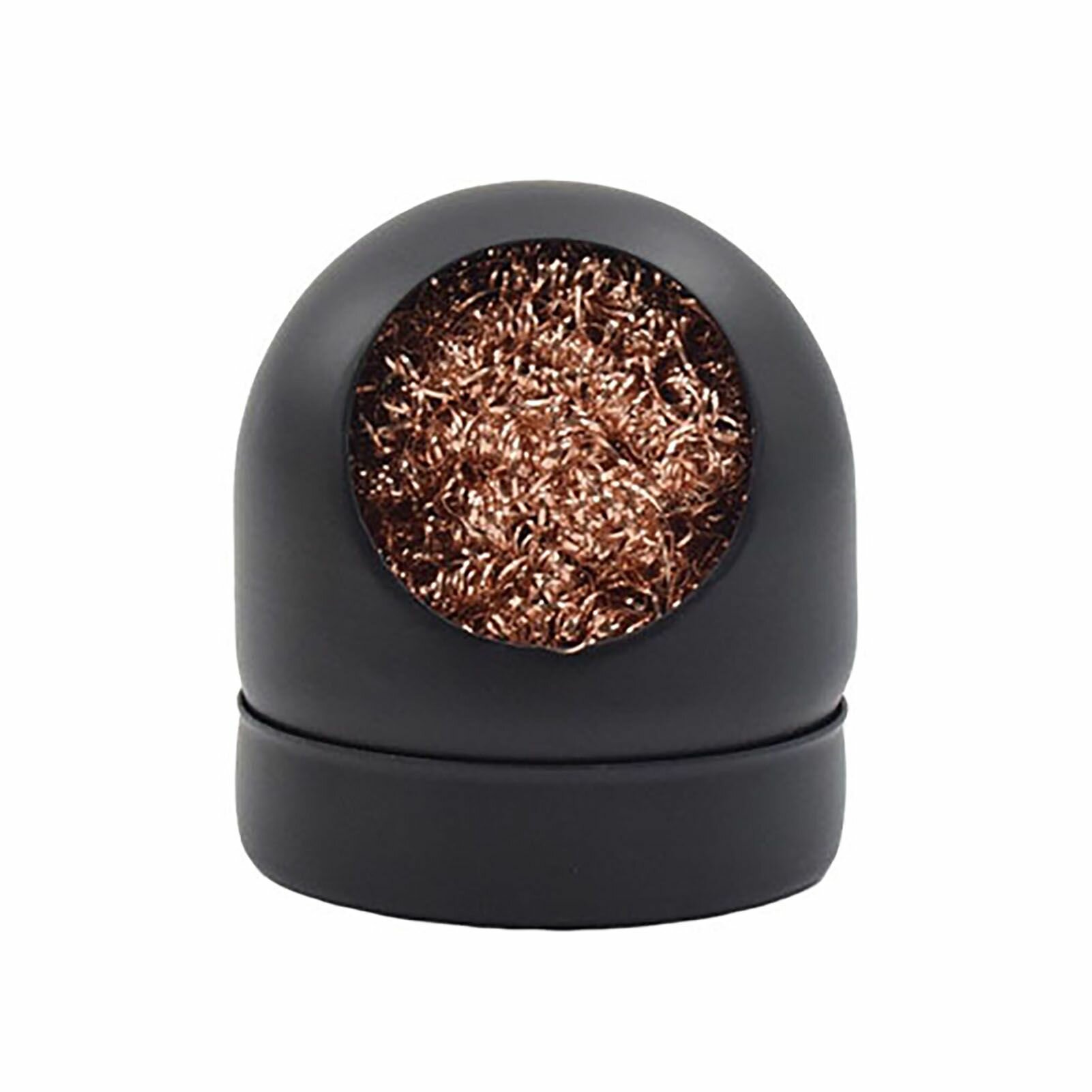 Медная сетка для очистки жала паяльника с подставкой, черная