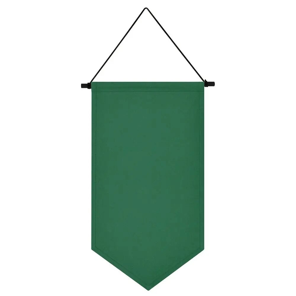 Треугольный флаг для значков из хлопка Темно-зеленый, Green