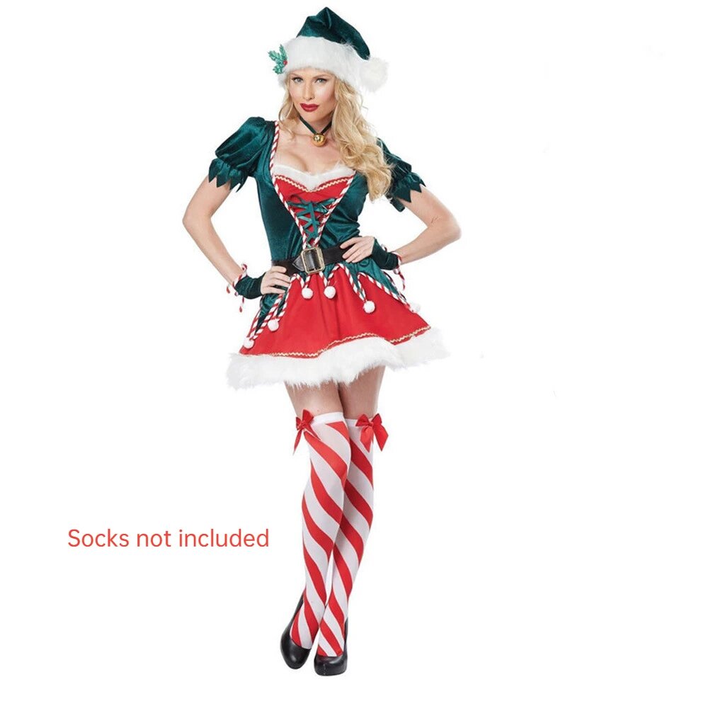 Костюм Санта-Клауса REEMONDE зеленый полиэстер L, women B